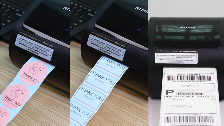 Phomemo D520BT Bluetooth shipping label printer thermal printer 4x6 ...