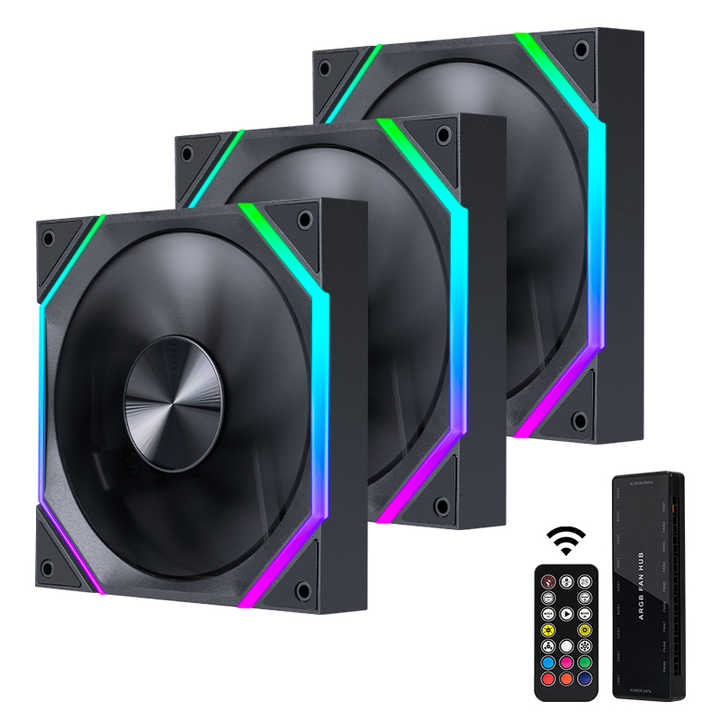 Asiahorse Nyota Mega Gaming Computer PC RGB Fan Mirror PWM ARGB 140mm