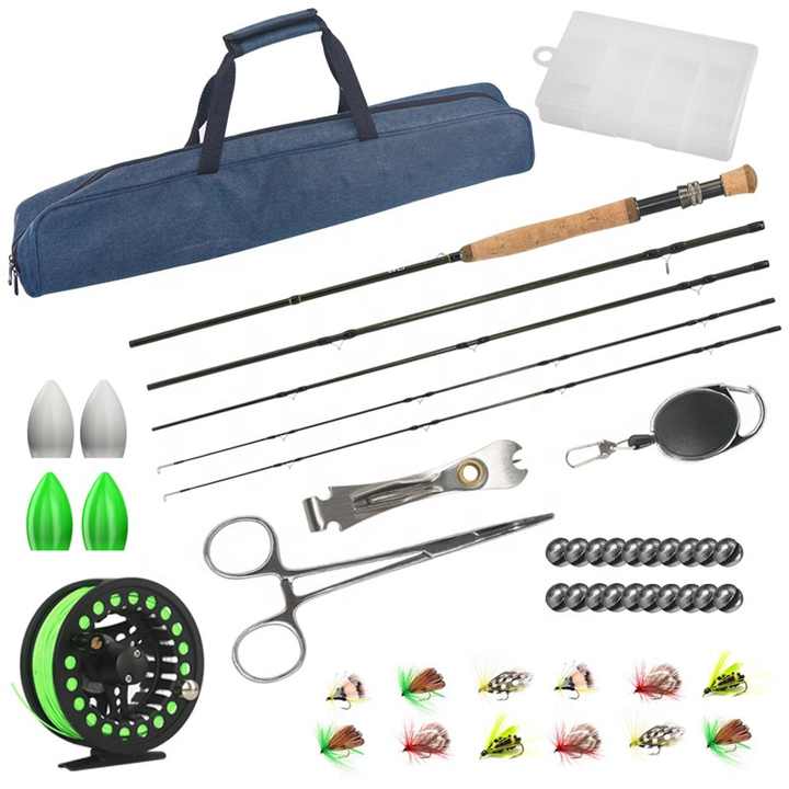 Complete Starter Fishing Rod and Reel Combo Guide Sets