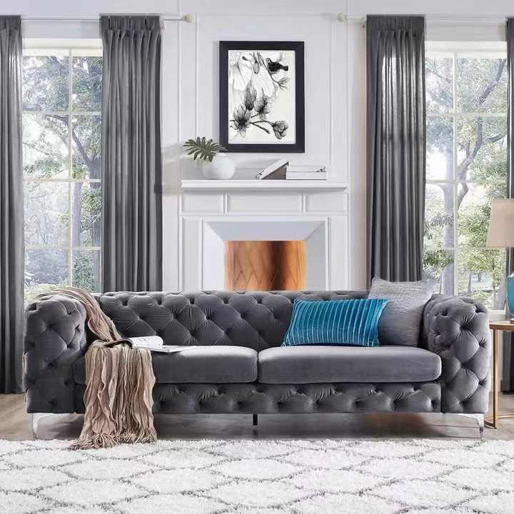 Chesterfield Sofa Set - Luxurious Living Room Furniture