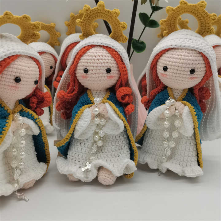 Handmade Crochet Christmas Doll - Blessed Virgin Mary