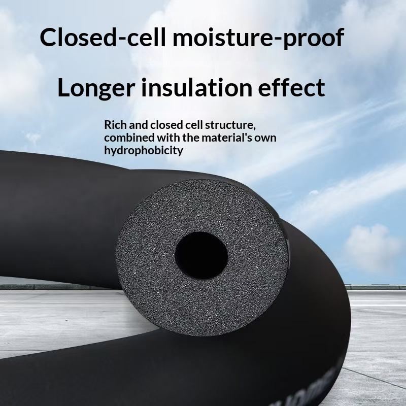 Closed Cell Rubber Insulation Pipe Flexible for HVAC Ducts Industrial ...