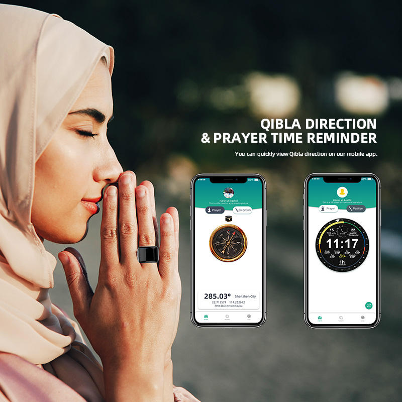 Muslim Smart Ring ZIKR RING Prayer Reminder Digital Counter Zinc Alloy ...