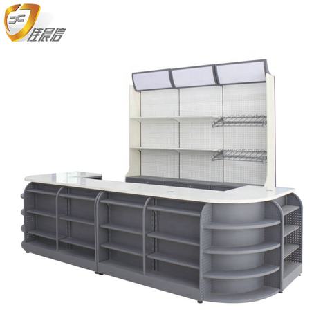 Customized Supermarket Checkout Counter - Steel & Convenient