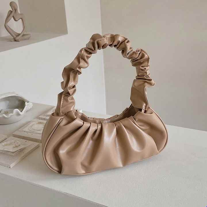 Cloud Pleated Bag Multi Sweet Shoulder Bag Clouds Simple Women's Armpit ...
