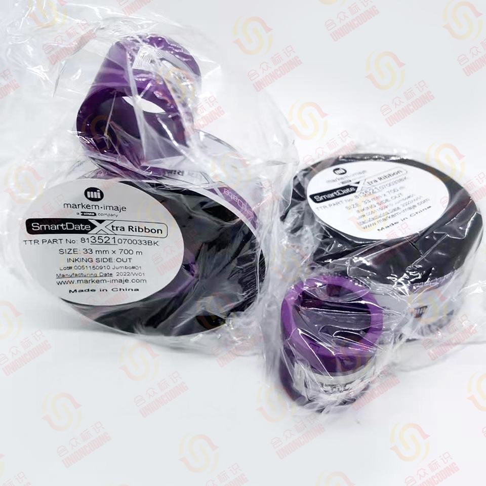 Markem-imaje Smartdate TTO Ribbon - 33mm X 700m Black Ink