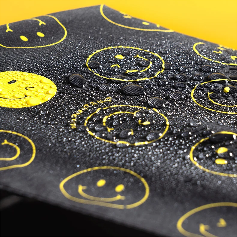 Smile Face Yellow Smiley Parasol Rain Umbrella Folding Umbrella Smile ...