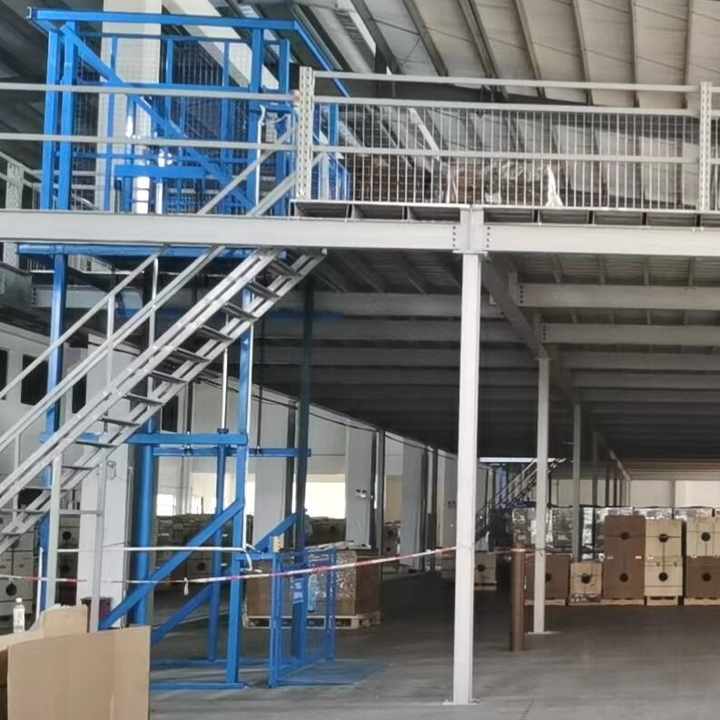Steel structure multi-story attic platform, no welding, strong load ...