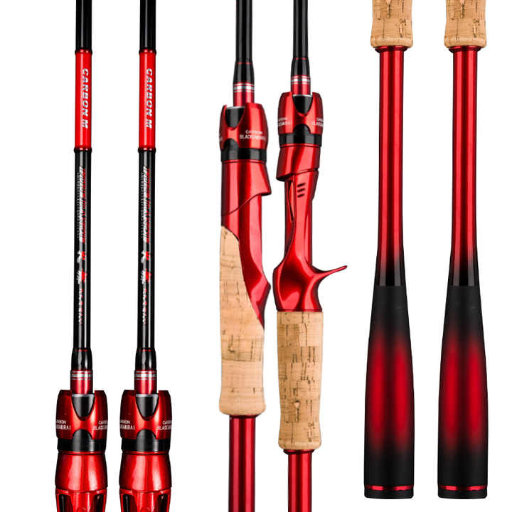 Lure Rod for UL Super Soft Action Carbon Whitebait Rod Baitcasting Reel ...