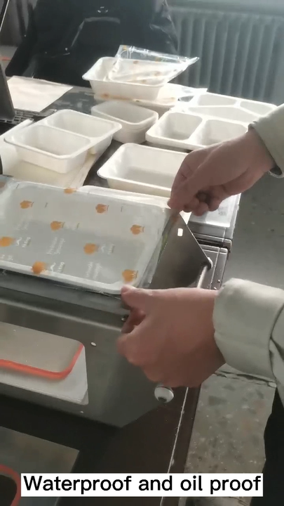 Custom Sealable Meal Pulp Lamination Film Tray - Biodegradable Food ...