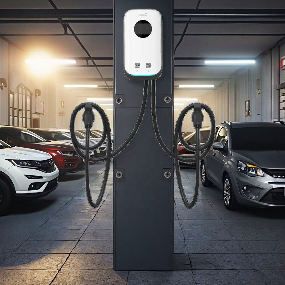 New Stellar 7kW Dual-Gun AC EV Charging Station with IP55 Protection ...