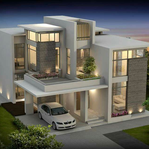 250m2 House - Modern Prefab Villa with Durable Materials