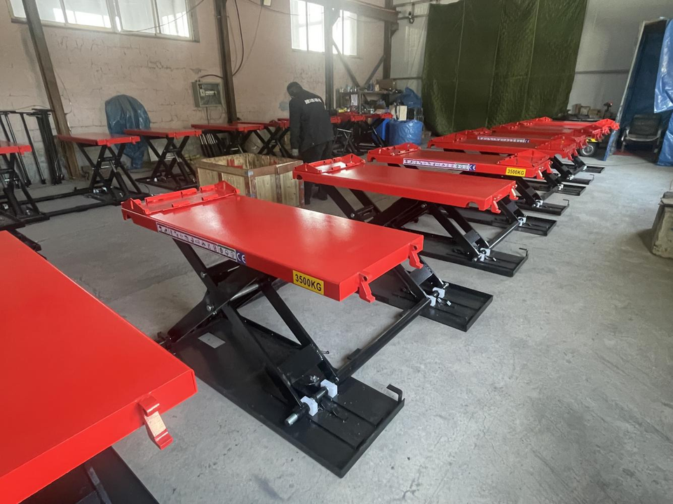 Mobile Scissor Lift Mid Rise 3.5 Ton Movable with Lever Quick Jack ...