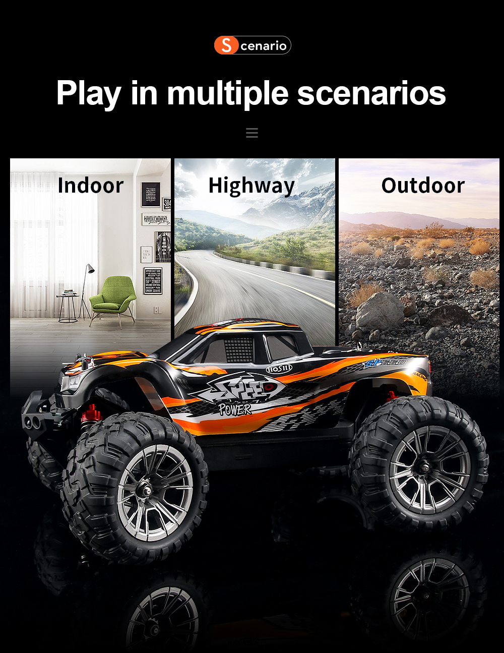 Hoshi 1/16 Scale 4WD RC Monster Truck — technohobbies.com.au