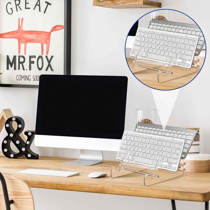 Acrylic Keyboard Display Stand - Stylish Storage Solution