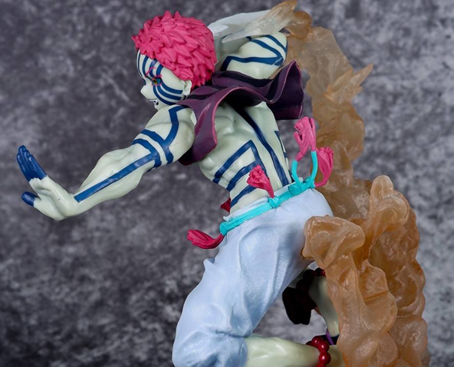 18CM Akaza Demon Slayer Anime Figure - Cartoon PVC Collectible for Ages ...