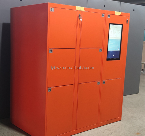 7/24 Hours Metal Waterproof Airport Smart Parcel Locker Credit Card ...