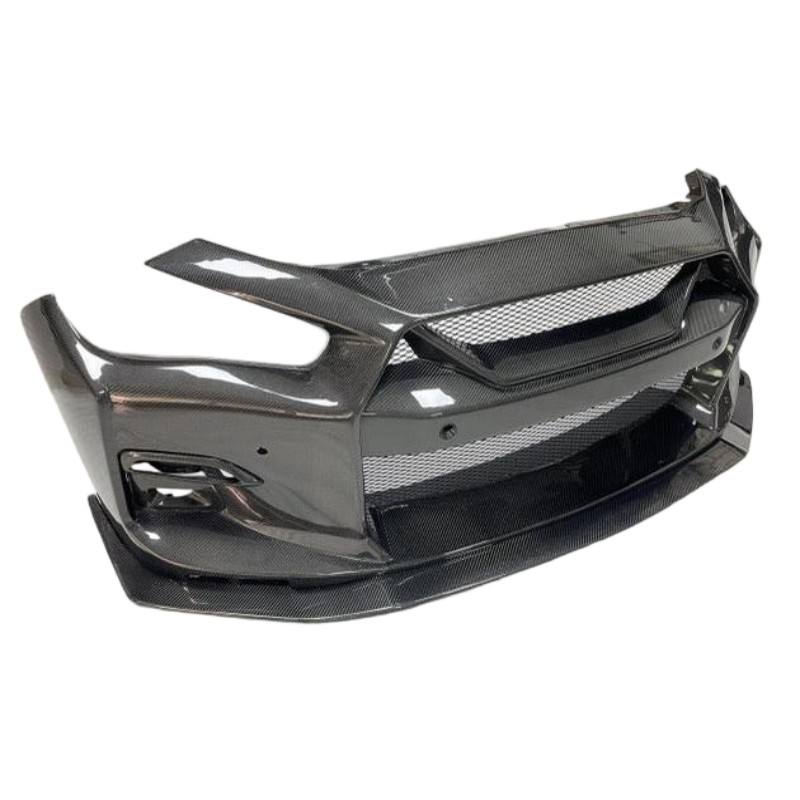For Q50 V37 Bumper Grille AIMGAIN Front Bumper Carbon Fiber Front Lip ...