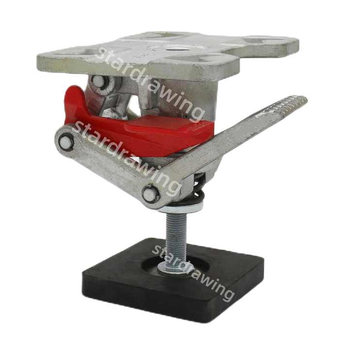 S-S 4 5 6 8 10 INCH Castor Wheel Floor Lock ultra Heavy Duty Design ...