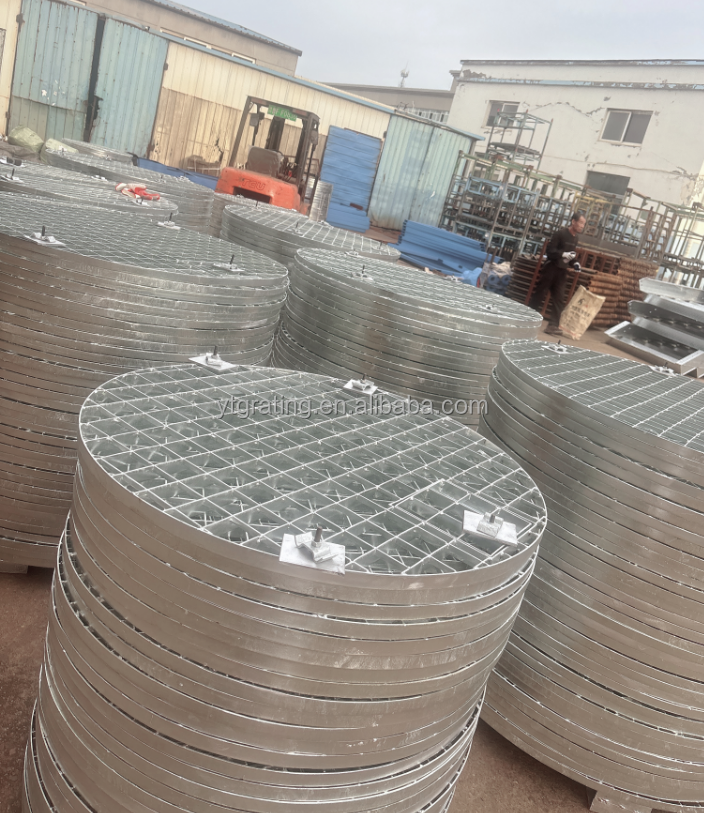 Round Steel Grating Metal Grid Round Drain Covers Steel Grating ...