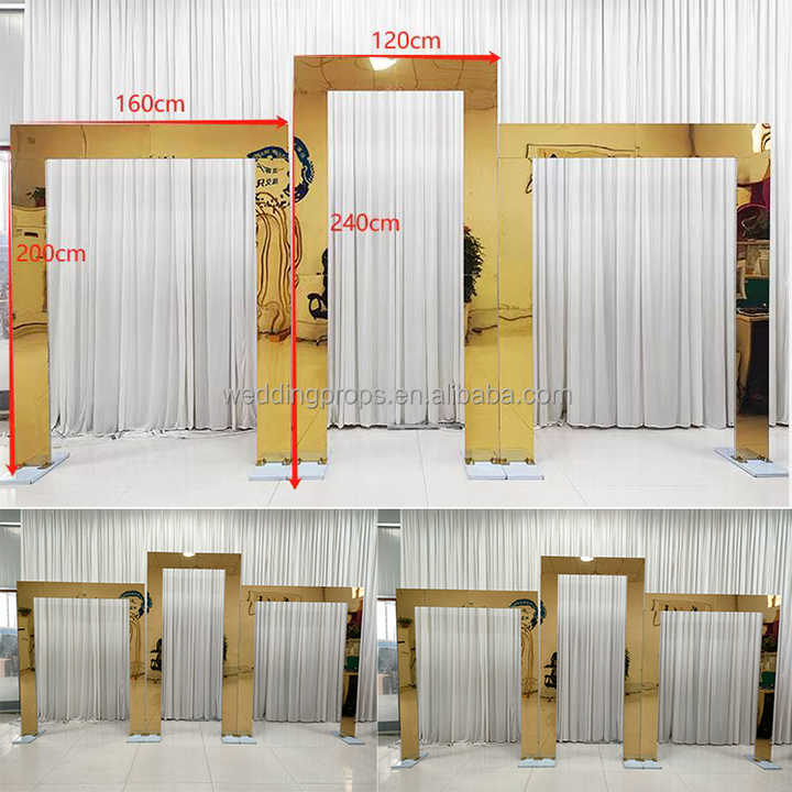 Wedding Backdrop Decoration Stainless Steel Backdrop Frame Stand ...