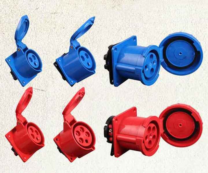 IP67 125A 3p+N+E Movable Electric Female Industrial Socket Outlet ...
