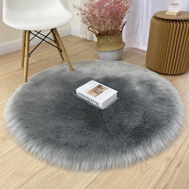 Smooth Rabbit Fur Door Mat - Luxury Rugs for Living Room