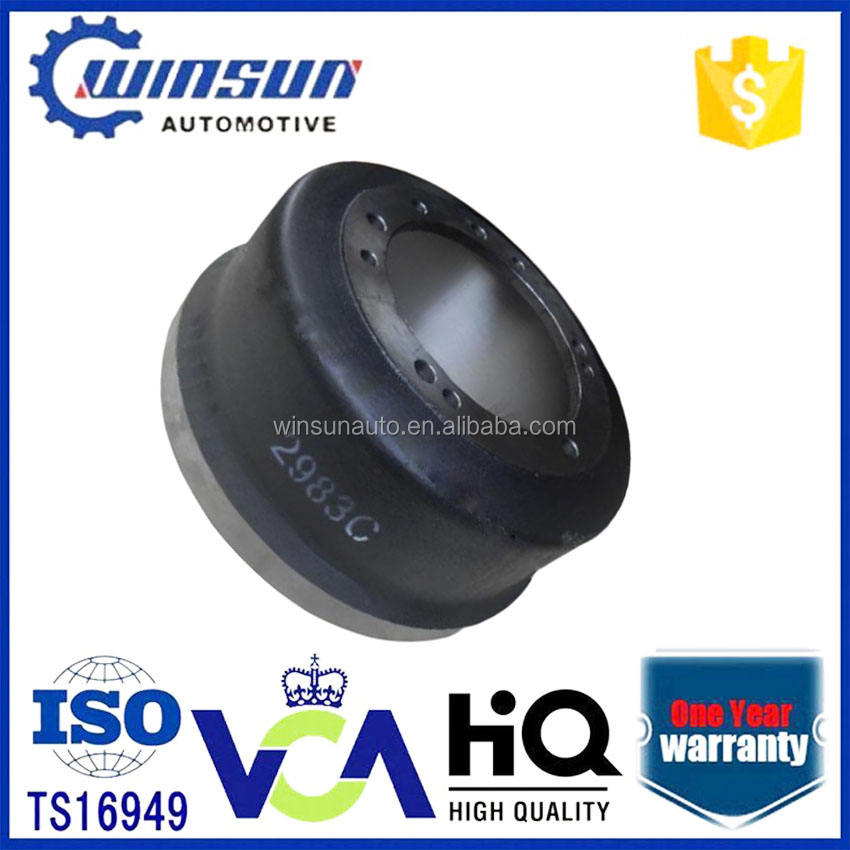 Factory Direct Truck Trailer Tractor Brake Drum 16.5" X 7" Spare Parts ...