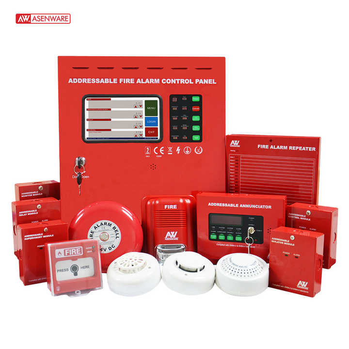 Spanish Addressable Fire Alarm Control Panel - 1-8loops
