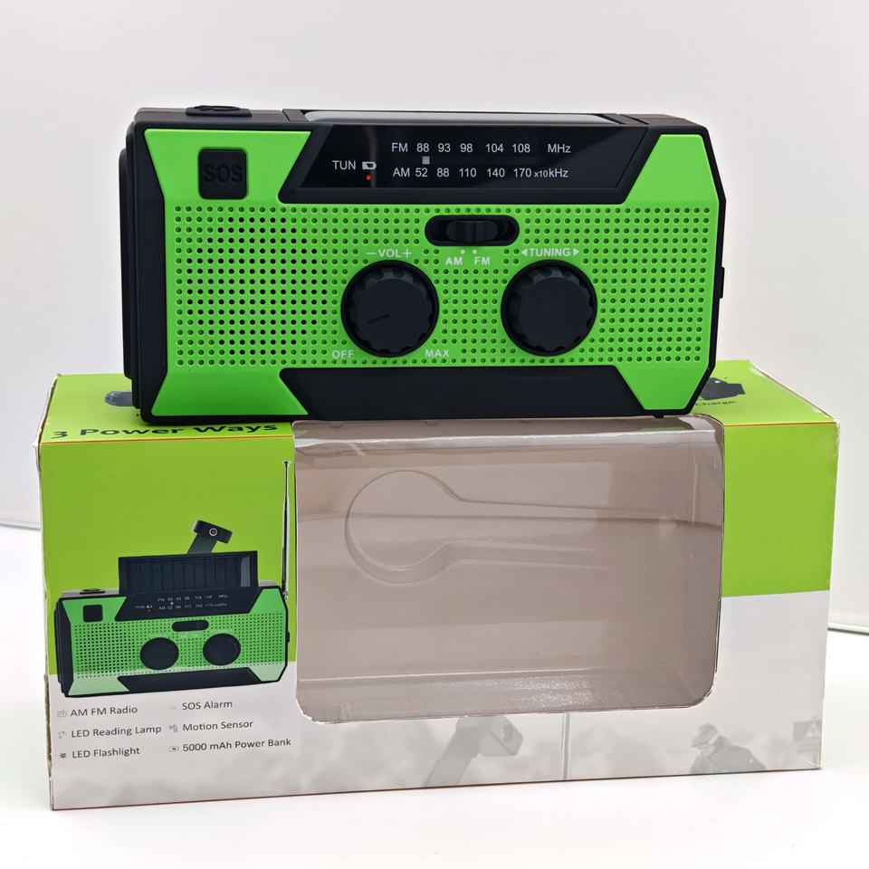 2026 Upgraded 5000mAh Rechargeable Radio with AM FM Band SOS Siren for ...