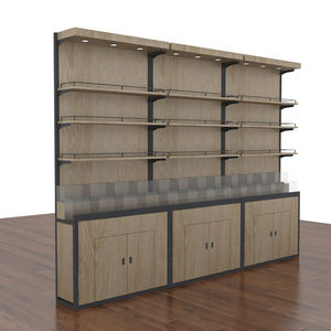 Wholesale supermarket spice display rack, Metal and Wood Display ...