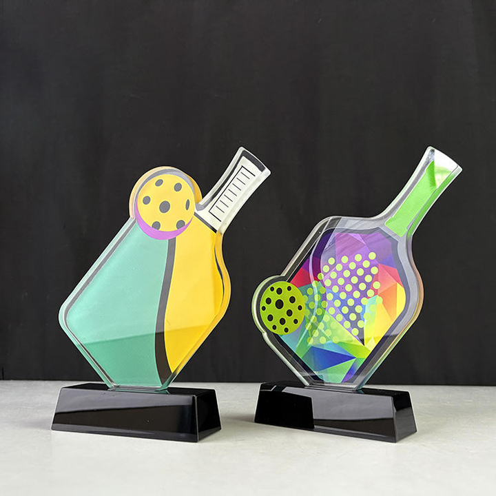 Full Color Printing Glass Crystal Pickleball Sports Trophy| Alibaba.com