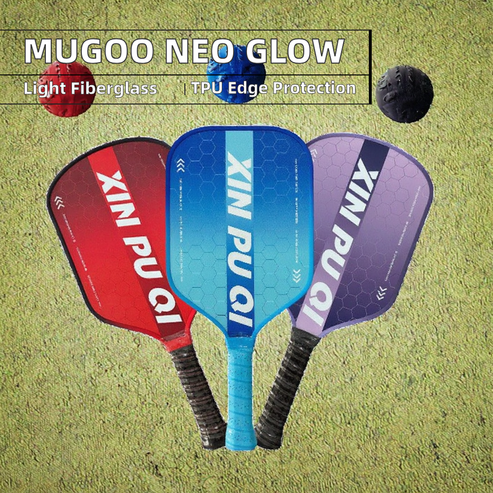 MUGOO Neo Glow Children's Pickleball Rackets Beginners Lightweight Eco ...