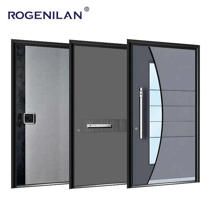 High Quality Exterior Entrance Cast Aluminium Front Door