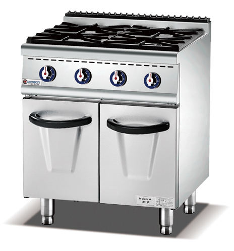 4-Burner Gas Clay Pot Stove with Cabinet Base (European-Style Burners ...