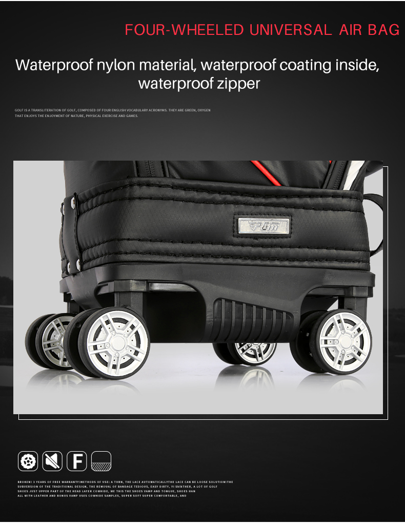 PGM QB064 Telescopic Stylish Design Waterproof Golf Standard Cart Bag ...