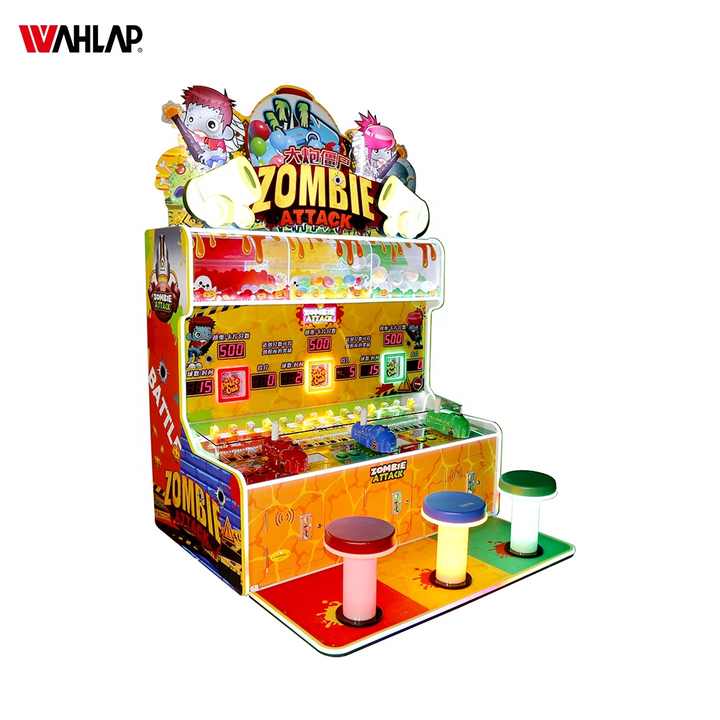 Kids Coin Operated Game Machine 3 Player Pinball Shooting Arcade Game ...