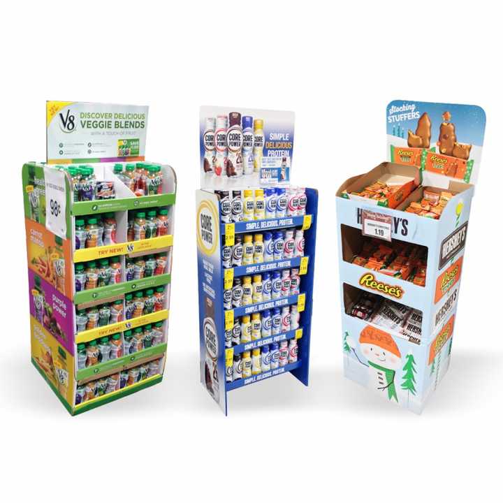 Honeycomb Cardboard Racks - Customizable Retail Displays