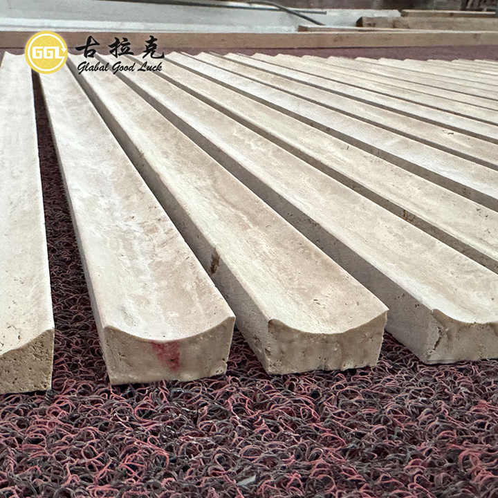 Travertine Stone Fluted Marble - Customizable Wall Decor