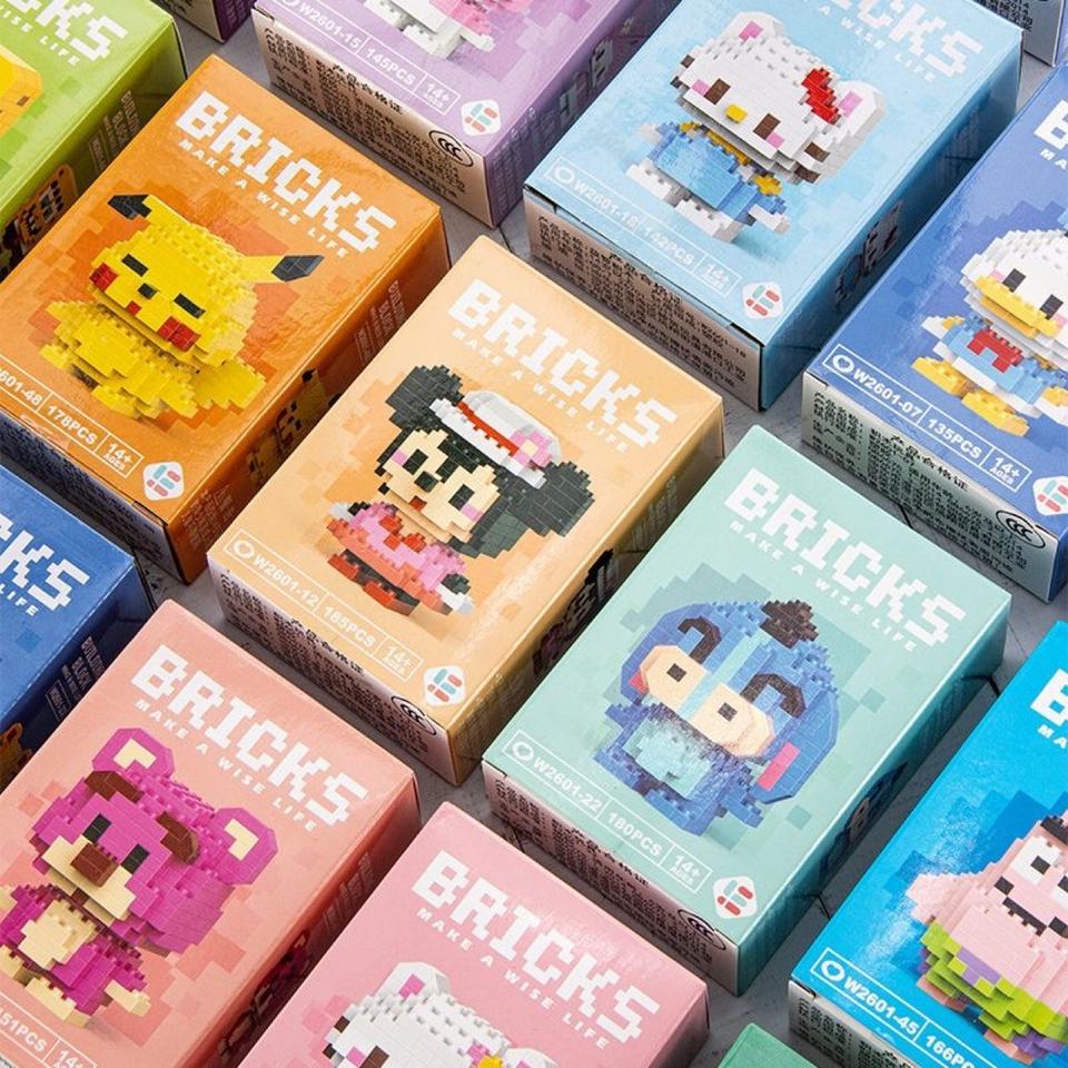 Micro Particles Cartoon Doll Shape Puzzle Assembly Toy