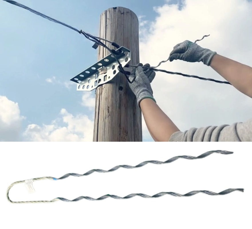 Vilun Preformed Service Grip Dead End Service Drop Cable Install Pole ...