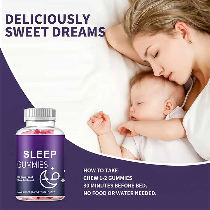 Customized Sleep Gummy Shape Organic Gummies Antioxidant and Improves ...
