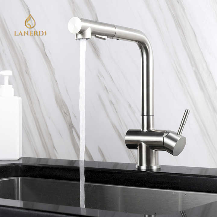 Acqua Cucina - Long Neck Swivel 1hole Single Lever Faucet