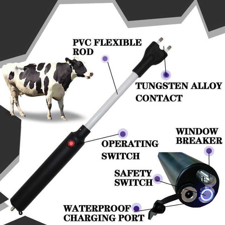 Rechargeable Waterproof Farm Livestock Pig Prod Driver Electric Shock ...