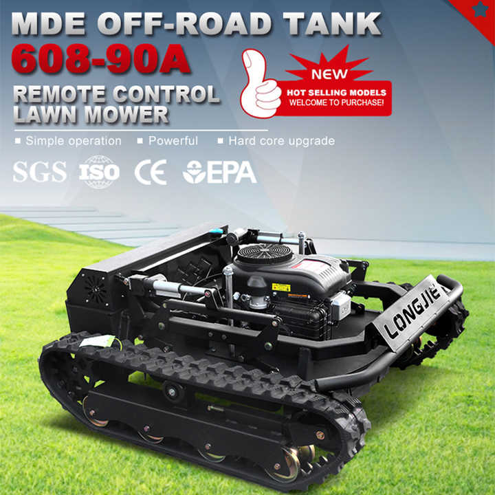 Remote Control Crawler Mower 608CC - Efficient Lawn Care
