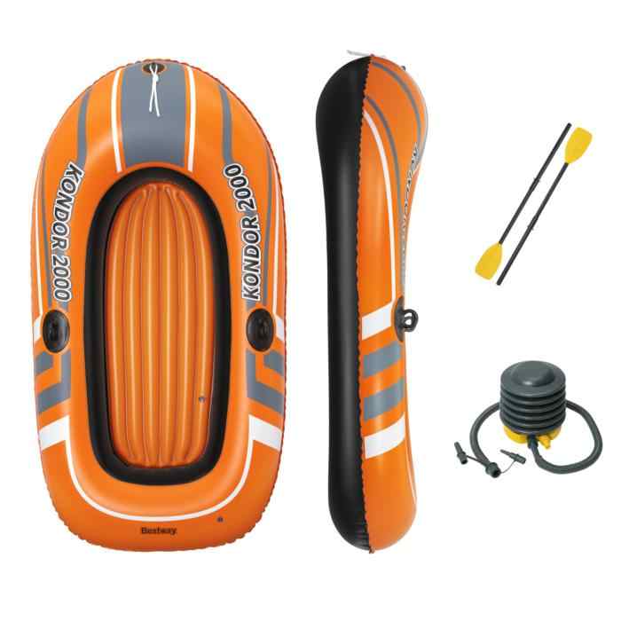 Bestway 61062 Hydro-Force Raft Set Kondor 2000 - Inflatable Beach Boat