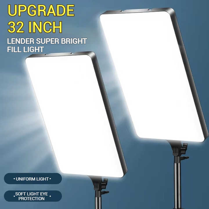 24inch Professional LED Flat Panel Lamp Photography Lighting Kit With ...