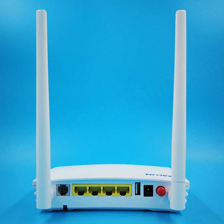 ZIKUN Brand Xpon ONU 4 Ports Gpon Ont Modem Fiber Optic Equipment with ...