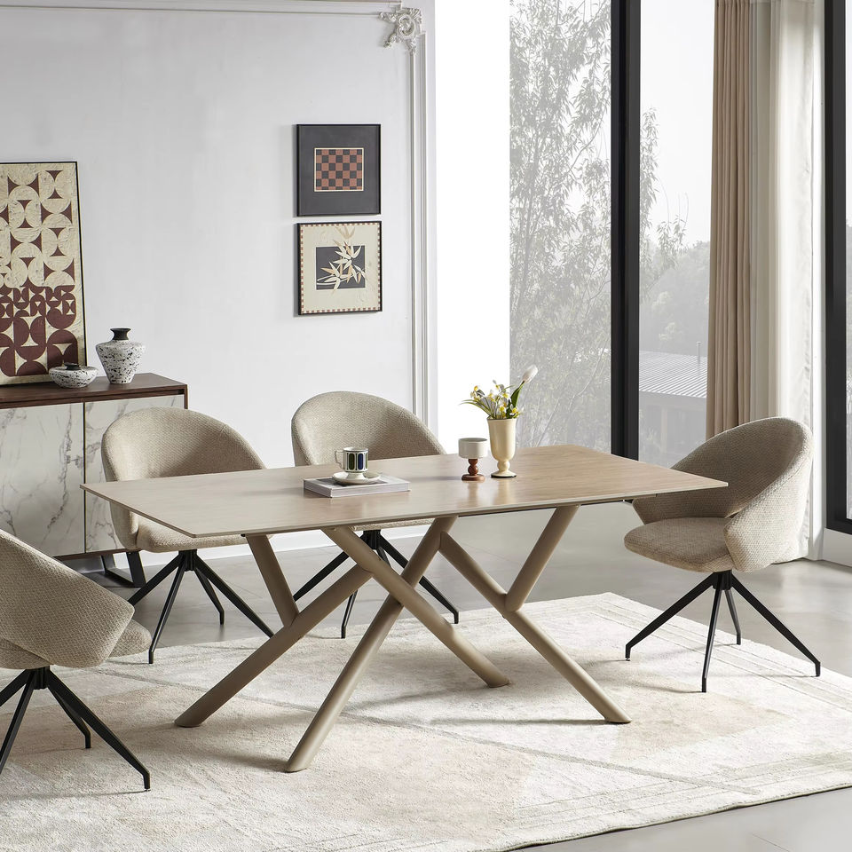 High Quality Luxury Modern Comfortable Dining Table Set with Ceramic ...