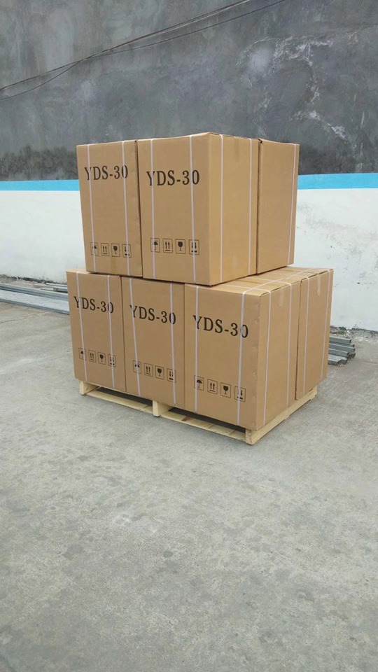 YDS-15-80 Liquid Nitrogen Container Large Diameter Storage Semen Dewar Flask With Straps Factory ...